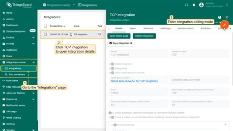Tcp Integration Thingsboard Professional Edition