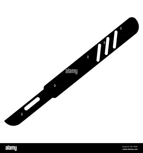 Scalpel Medical Surgical On White On White Background Hospital Surgery Scalpel Medical Surgical On White On White Background Hospital Surgery