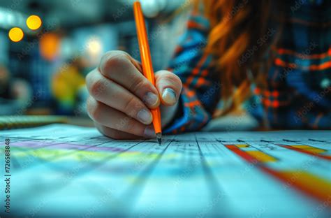 Woman Schedules With A Planner Managing Calendar And Setting