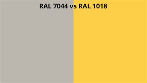 Ral 7044 Vs 1018 Ral Colour Chart Uk