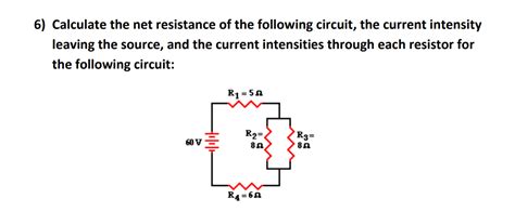 Solved Calculate The Net Resistance Of The Following Chegg Com