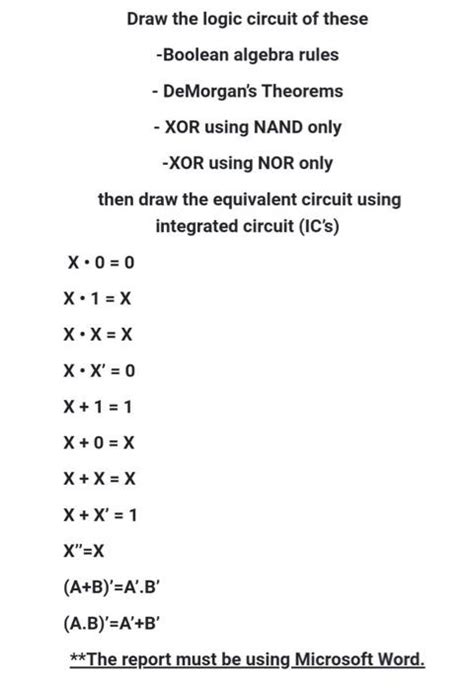 How To Draw Logic Circuits In Word