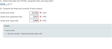 Solved Multiple Product Break Even Break Even Sales Revenue