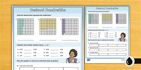 Read Represent Compare And Order Decimals Up To Hundredths Activity