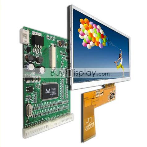 Inch X TFT LCD Module Display W VGA AV Video Driving Board Optional Touch Panel