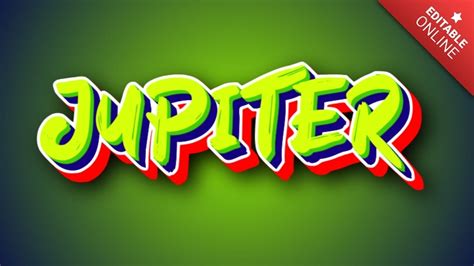 Jupiter Text Effect Generator Jupiter Text Effect Generator