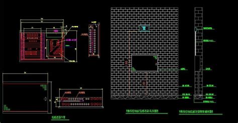 弱电工程各个子系统的安装大样图，cad格式 哔哩哔哩
