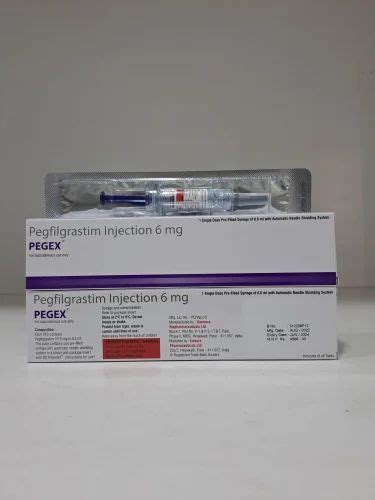 Pegex Pegfilgrastim Injection 6mg At ₹ 2650 Piece Lower Parel West