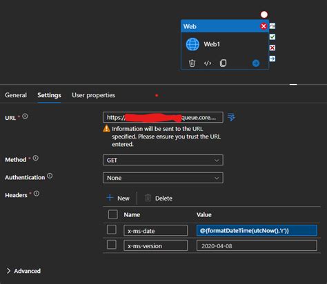Getting Azure Blob Queues Message From Azure Data Factory Web Activity