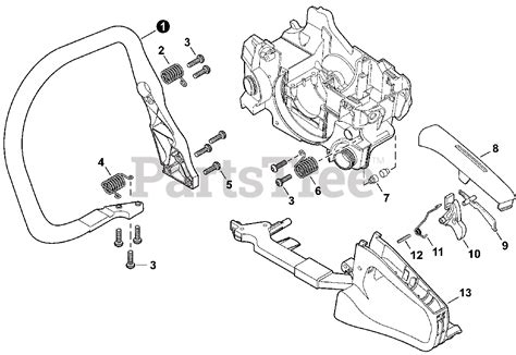 Echo Cs 310 Echo Chainsaw Sn C04511001001 C04511999999 Handles Throttle Control S N