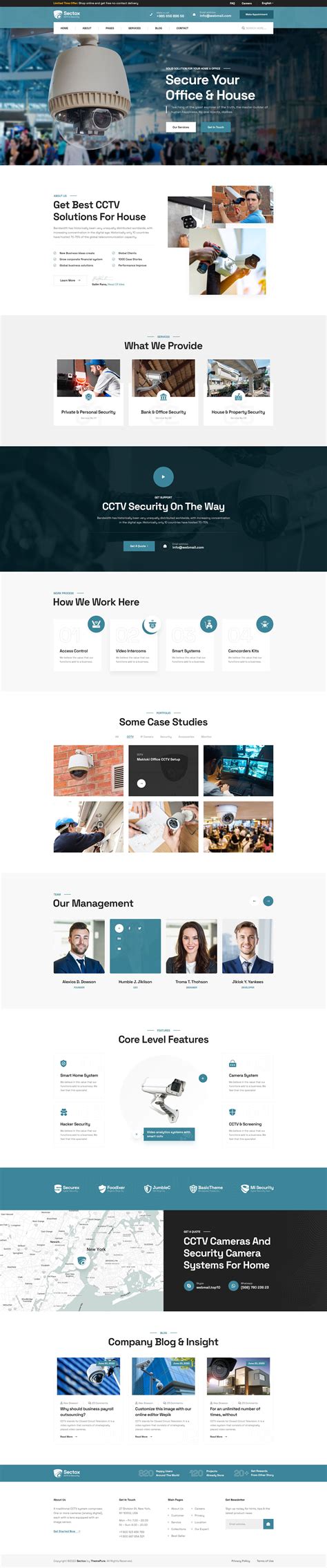 Sectox Cctv And Security Psd Template By Theme Pure Themeforest