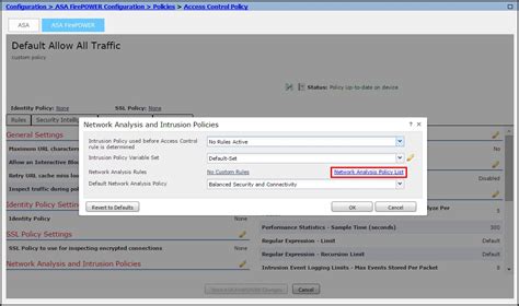 Configure Intrusion Policy And Signature Configuration In Firepower Module On Box Management