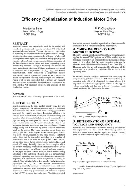 Pdf Efficiency Optimization Of Induction Motor Drive