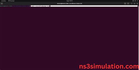Executing The Example Wifi Phy Program Ns3 Projects