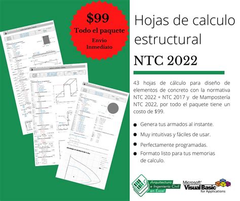 Hojas De Arquitectura E Ingeniería Civil En Excel