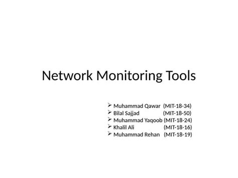 Networkmonitoringtools 200615094423pptx