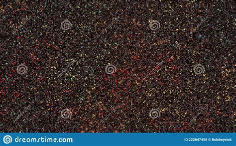 Abstract Mosaic Texture With Blinking And Flowing Colorful Particles Seamless Loop Animation