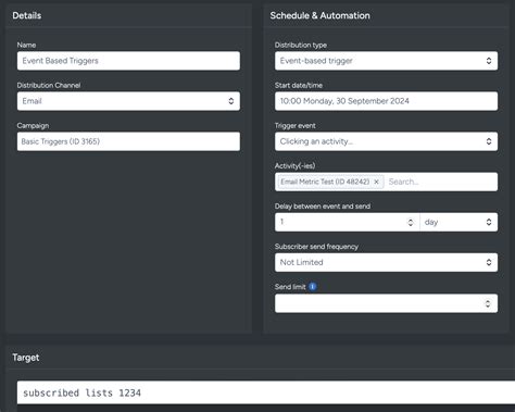 Event Based Trigger Taguchi Support