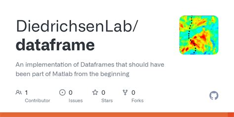 Github Diedrichsenlabdataframe An Implementation Of Dataframes That Should Have Been Part Of