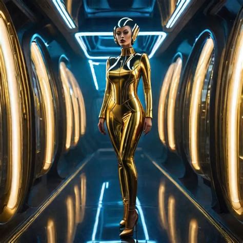Sexy Alien In Shiny Mirror Reflective Suit Endless By Mmsopen3 On