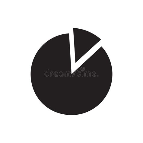 Pie Chart Icon Data Analysis Symbol Circular Graph Design Simple
