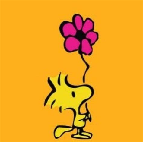 史努比好朋友小黄鸟简笔画图片大全