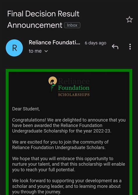 Anshika Yadav On Linkedin Reliancefoundationundergraduatescholarship