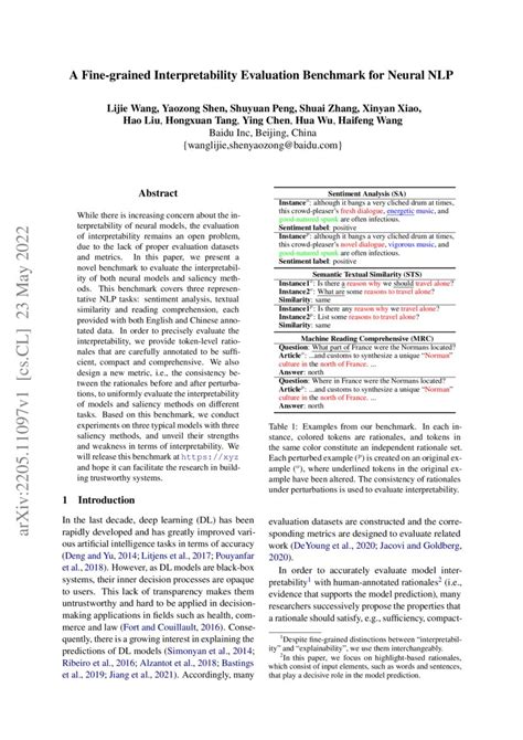 A Fine Grained Interpretability Evaluation Benchmark For Neural Nlp