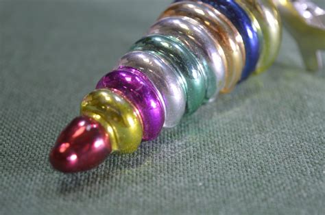 Купить Игрушка елочная стеклянная Пирамида пирамидка башня Стекло прищепка Новогоднее