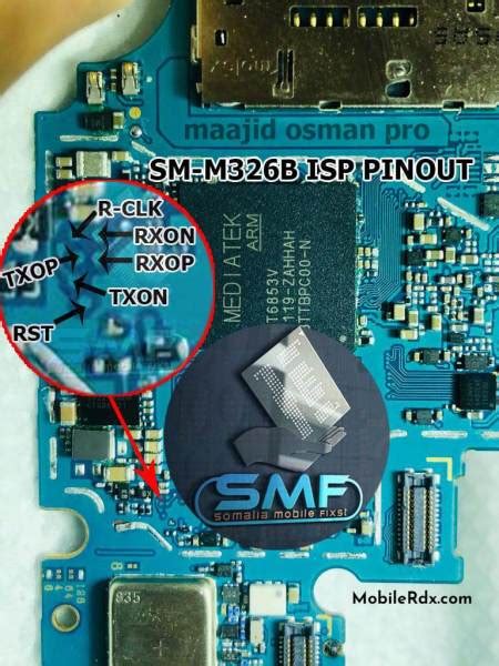 Samsung Galaxy A53 A536e Ufs Isp Pinout Test Point