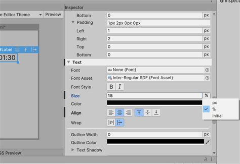 User Interface What Does Initial Mean In Unity Ui Toolkit Stack
