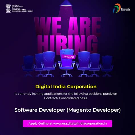 Digital India Corporation On Linkedin Hiring Softwaredeveloper Vacancy Softwaredevelopers