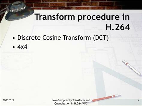 Ppt Low Complexity Transform And Quantization In H264avc Powerpoint Presentation Id583209