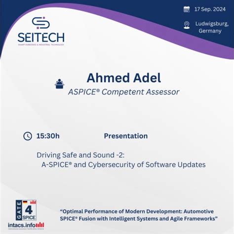 I Am Excited For My Presentation About The Latest Global Automotive Cybersecurity Standards