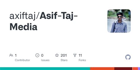 github axiftaj asif taj media