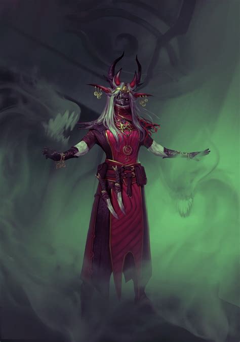 Red Elf Spirit Caster Mikhail Palamarchuk On Artstation At Artwork
