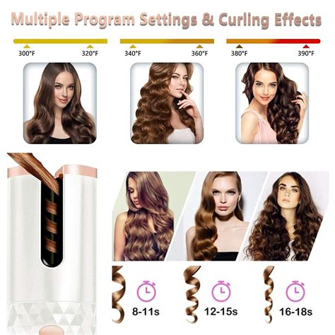 Ondulator De Par Automat Kimystam Afisaj Lcd 6 Setari De Temperatura Alb Emag Ro