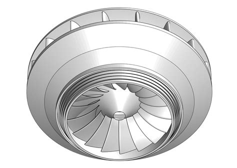Hydroflex Model Runner Design Example With 17 Runner Blades And A