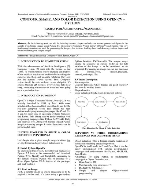 Contour Shape And Color Detection Using Open Cv Python Download