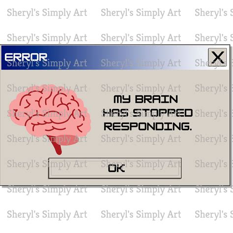 Brain Error Png Brain Png Brain T Png Brain T Brain Shirt Png