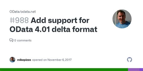 Add Support For Odata 401 Delta Format · Issue 988 · Odata