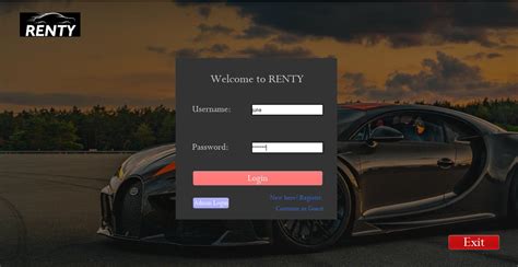 Github Wong Hjjava Car Rental System Car Rental System With Gui