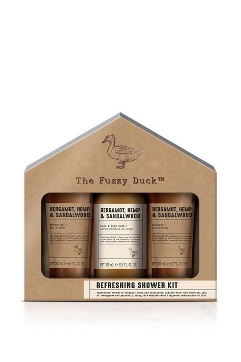 Body The Fuzzy Duck Bergamot Hemp And Sandalwood Mens Luxury Trio Grooming T Set Baylis