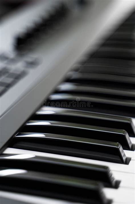 Professional Midi Keyboard Synthesizer Stock Image Image Of Macro Button 160945517