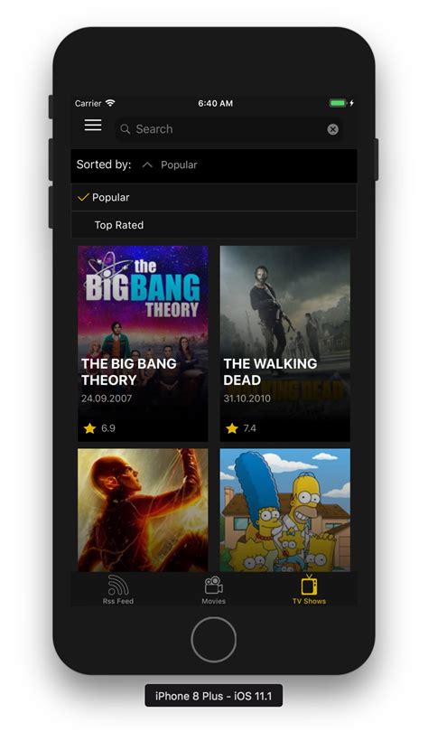 Github Ssorgucios Movie App Ios Movie App Multi Screen App Based On