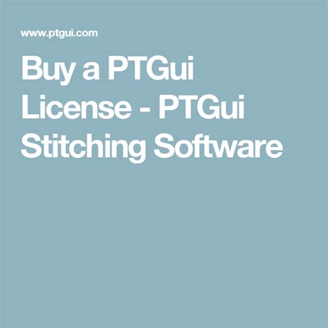 Buy A Ptgui License Ptgui Stitching Software