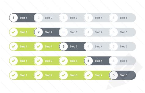 Flat Progress Tracker Web Design Tips Timeline Design Progress