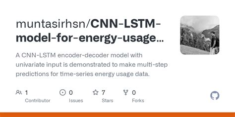 Cnn Lstm Model For Energy Usage Forecasting Cnn Lstm Univariate