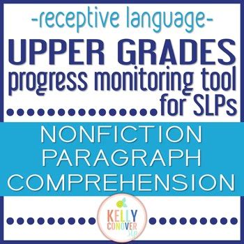 Upper Grades Progress Monitoring Tool For SLPS PARAGRAPH COMPREHENSION