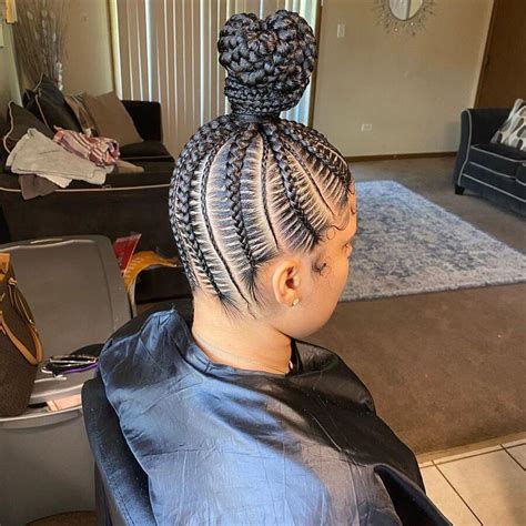 Ideal Info About Black Unique Hairstyles With Bun On Top Half Up Down